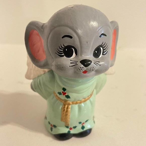 Accents | Vintage Kissing Angel Mouse Ceramic Hand Painted | Poshmark